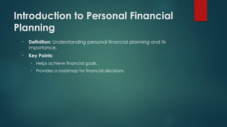 Personal Financial Planning business and Economics | PPT