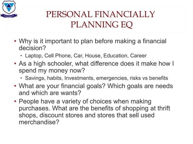 Personal Financial Planning PPT.pptx