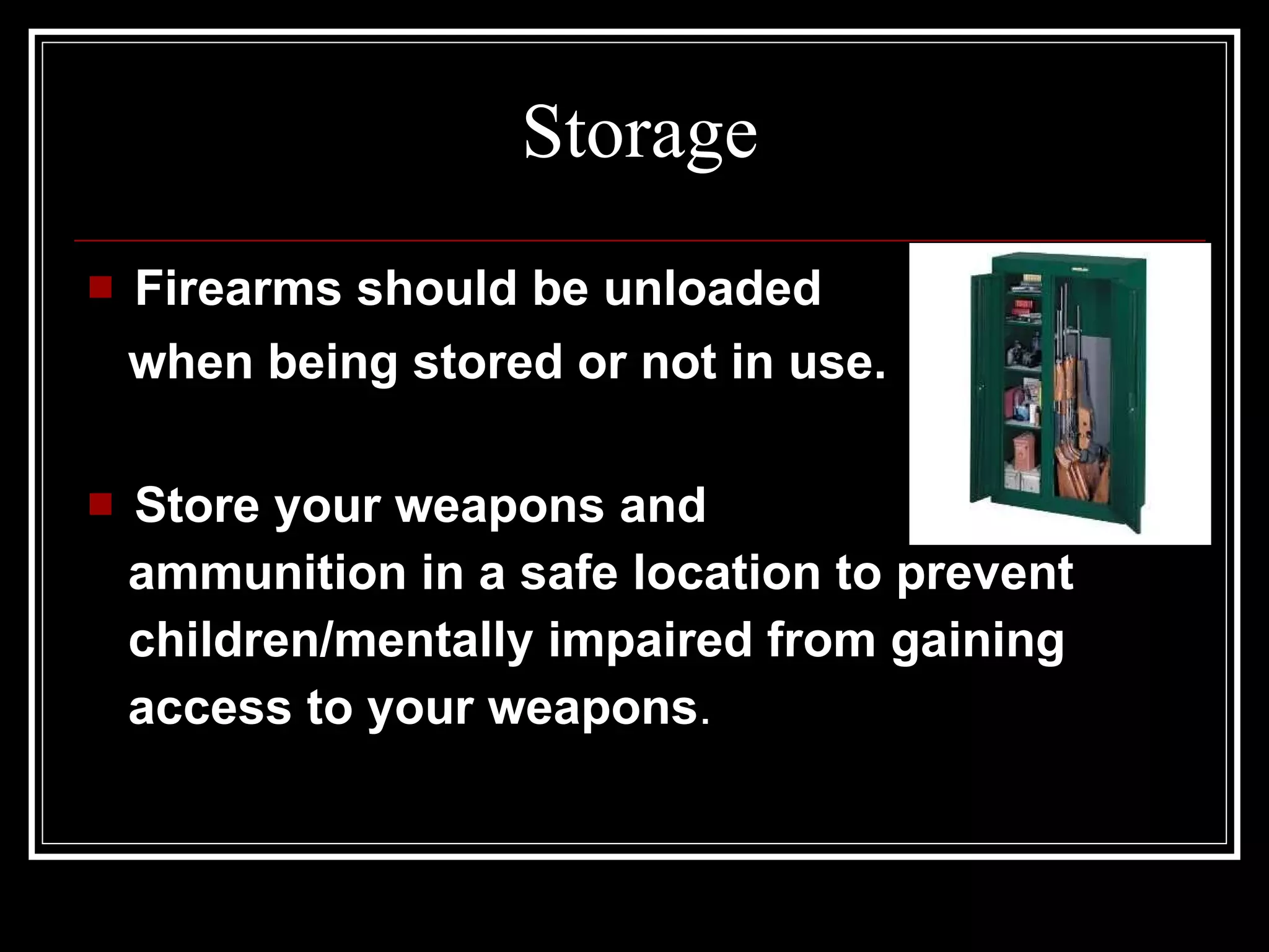 Personal fire arms safety | PPT