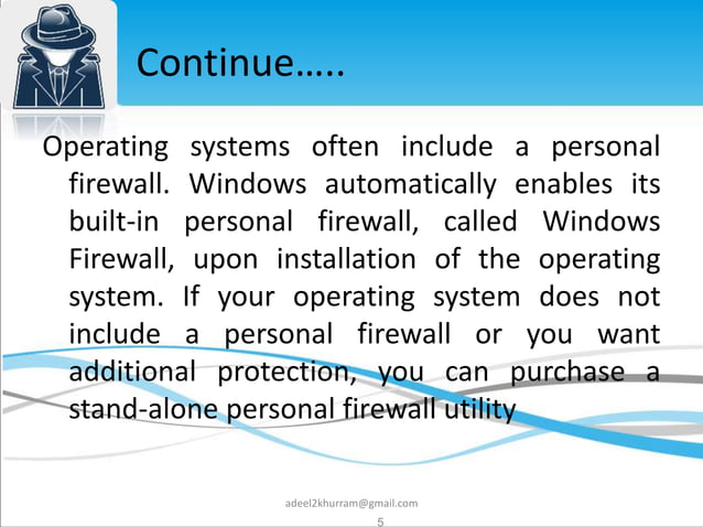 Personal firewall,Ad Wares,Spy wares,Viruses,Anti Viruses | PPT