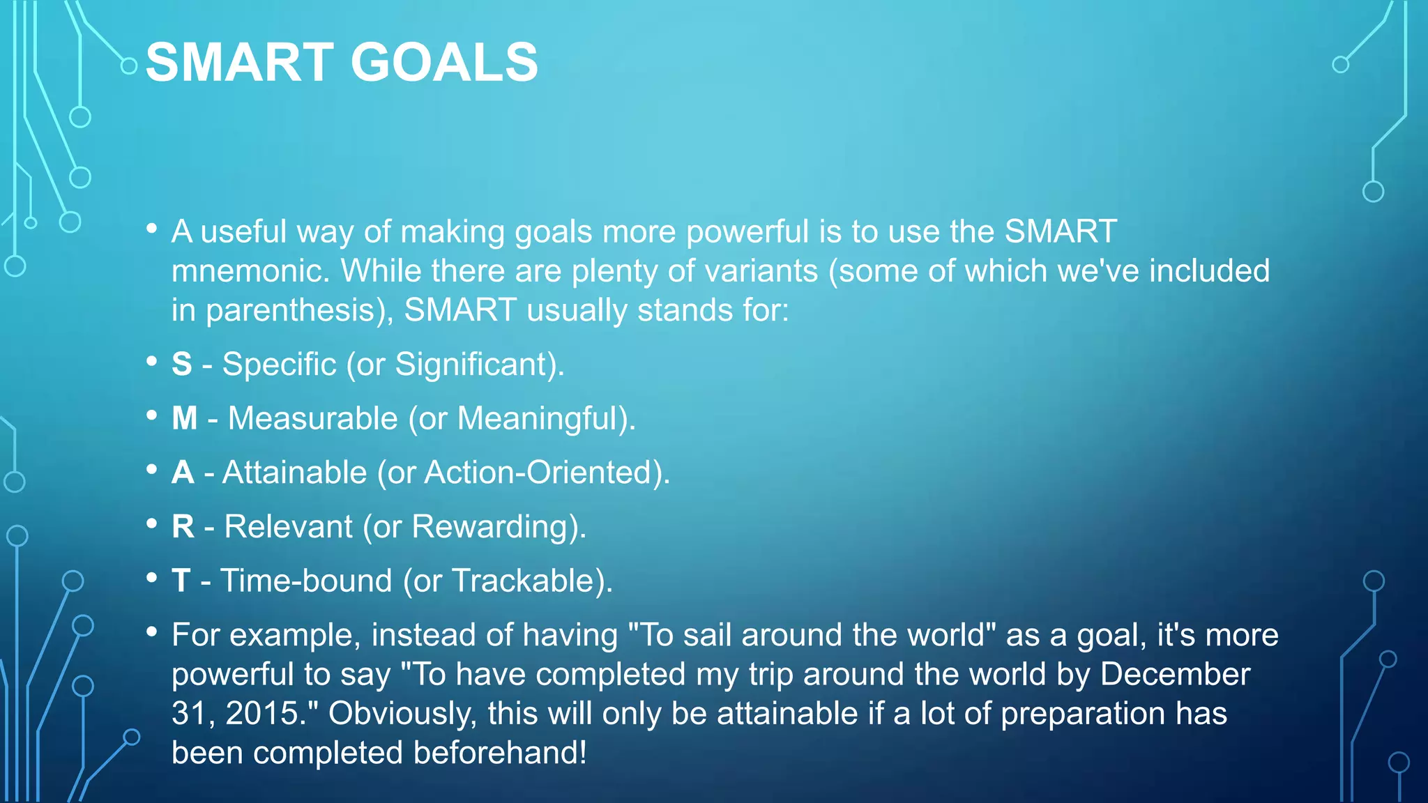 Personal goal setting | PPTX
