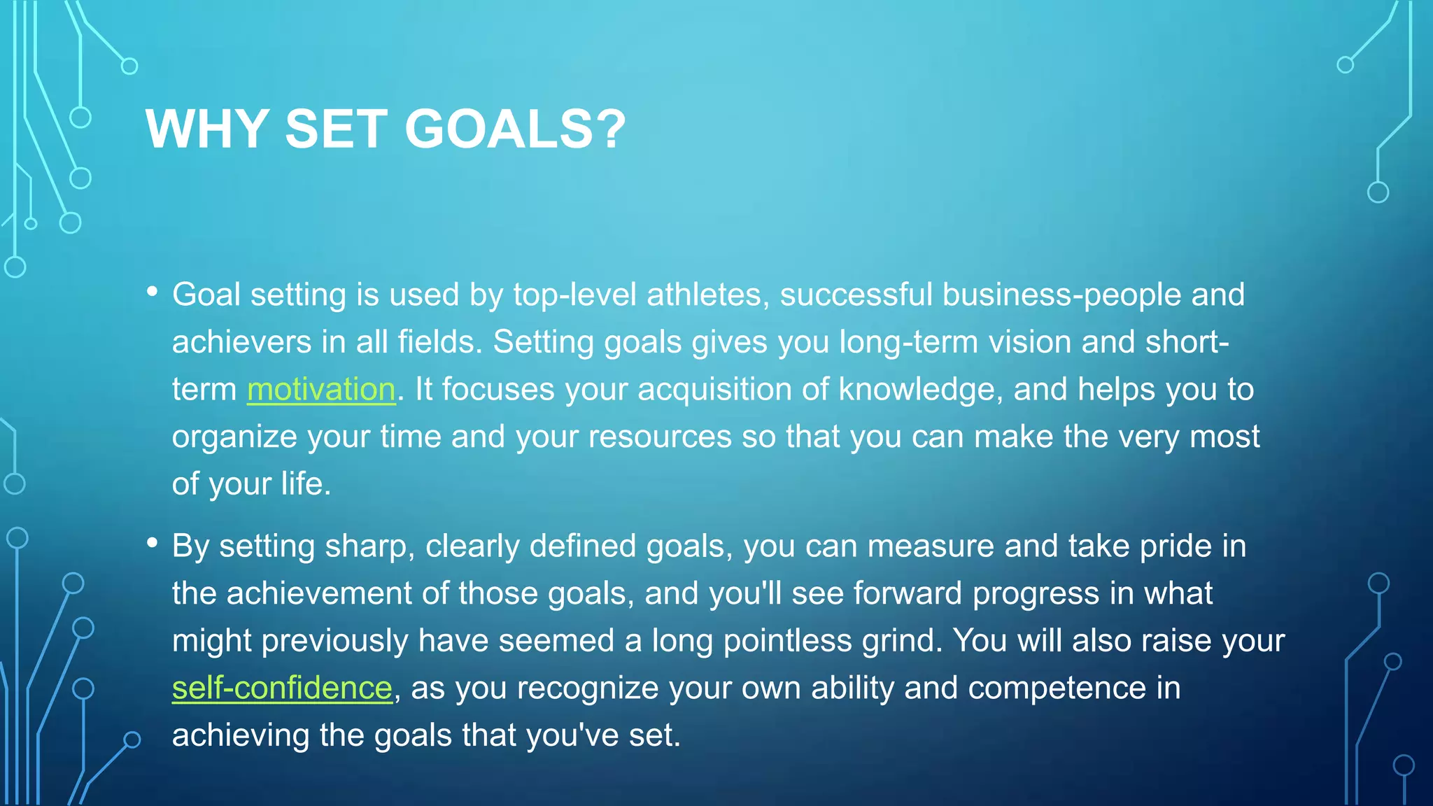 Personal goal setting | PPTX