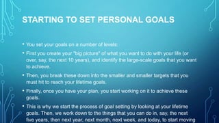 Personal goal setting | PPTX