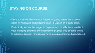Personal goal setting | PPTX