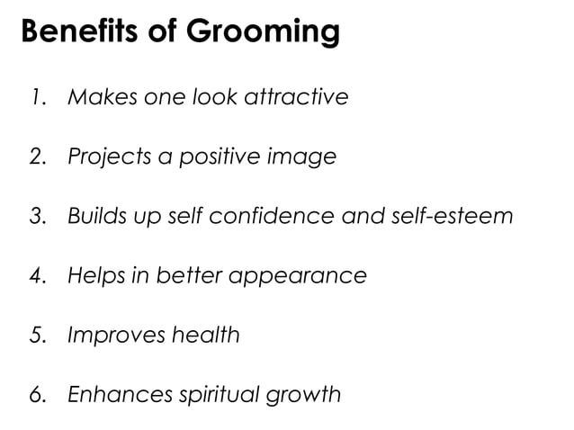Personal grooming for Christian men | PPT