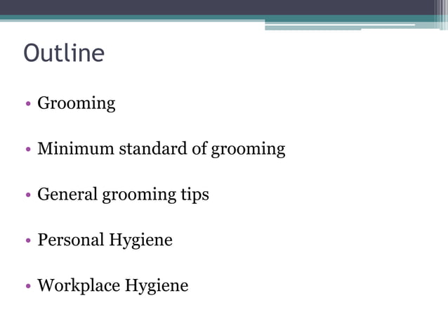 the guide to Personal Grooming and hygiene .pptx | Women\'s Outerwear ...