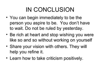 Personal growth and self discipline | PPT