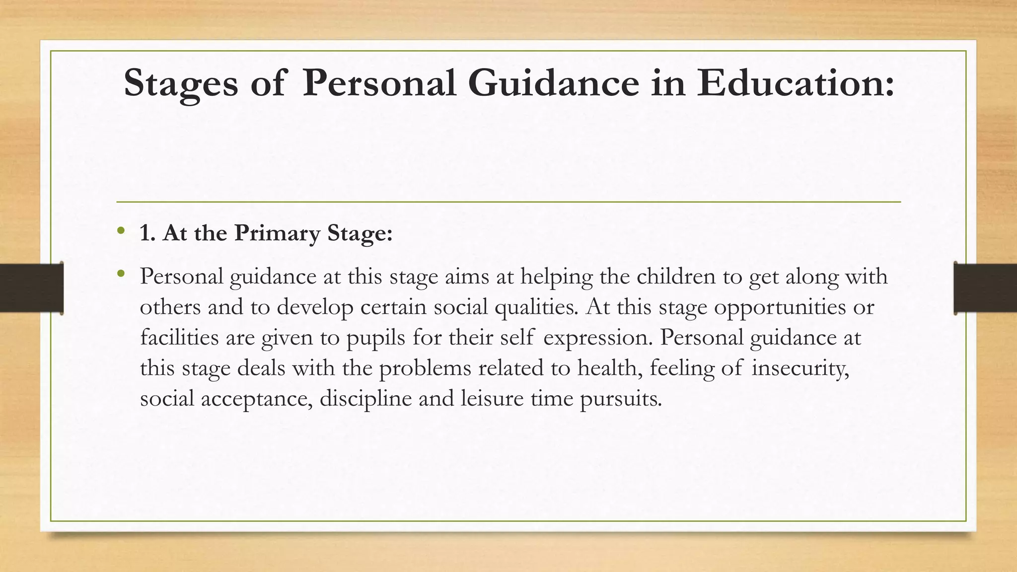 Personal guidance | PPTX