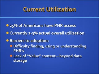 Personal Health Records - An Overview | PPT