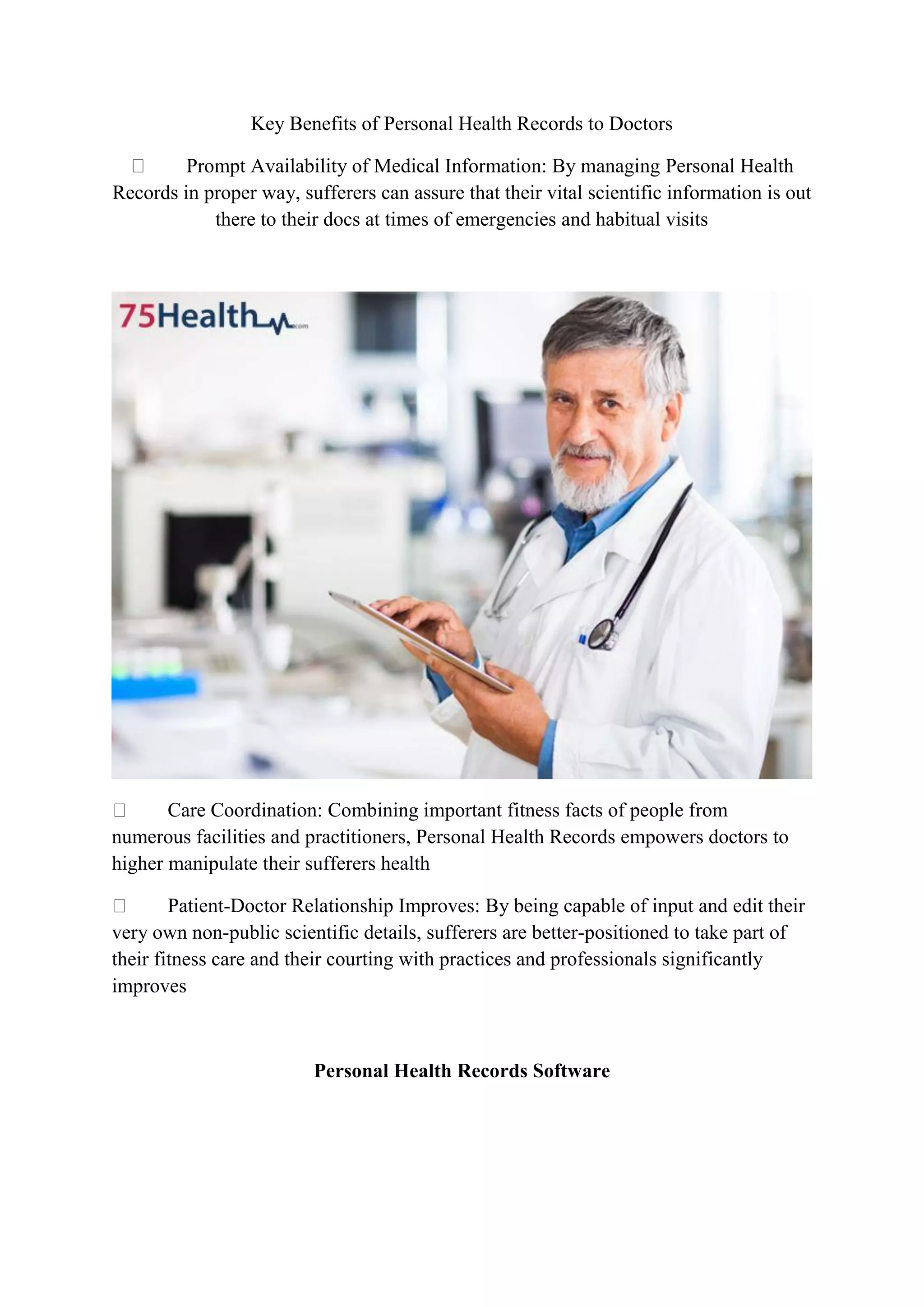 Personal health records | PDF