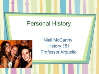 Personal history | PPT