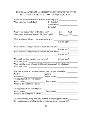 Kids Personal History Printable