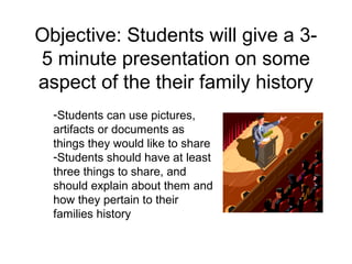 Personal History Presentation | PPT