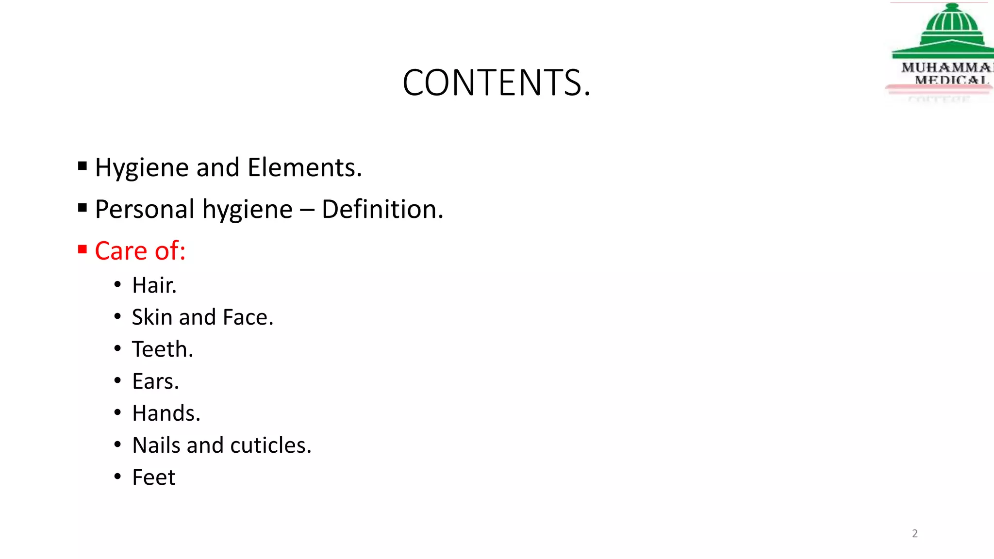 Personal Hygiene | PPTX