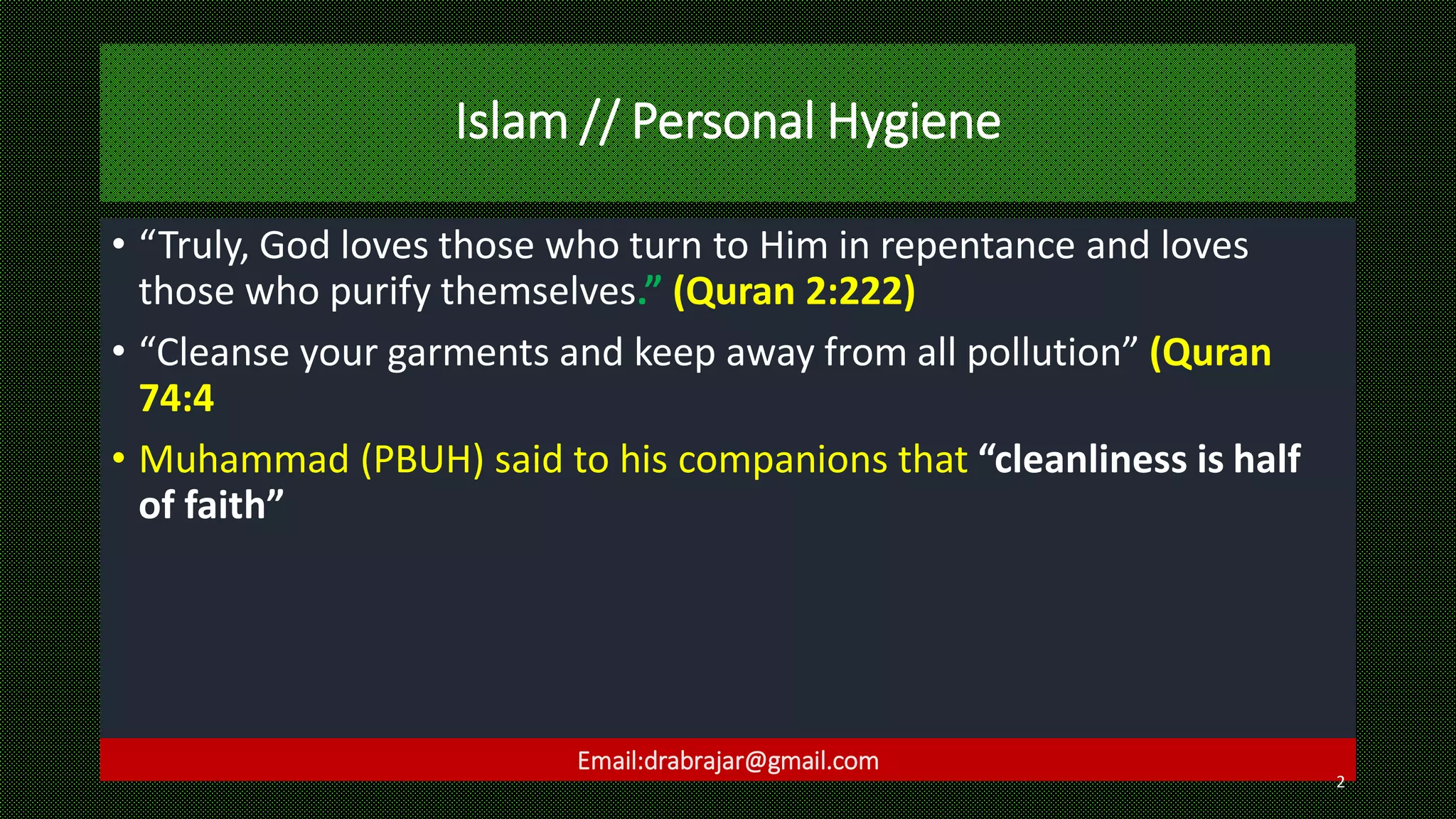 Personal Hygiene Lecture | PDF