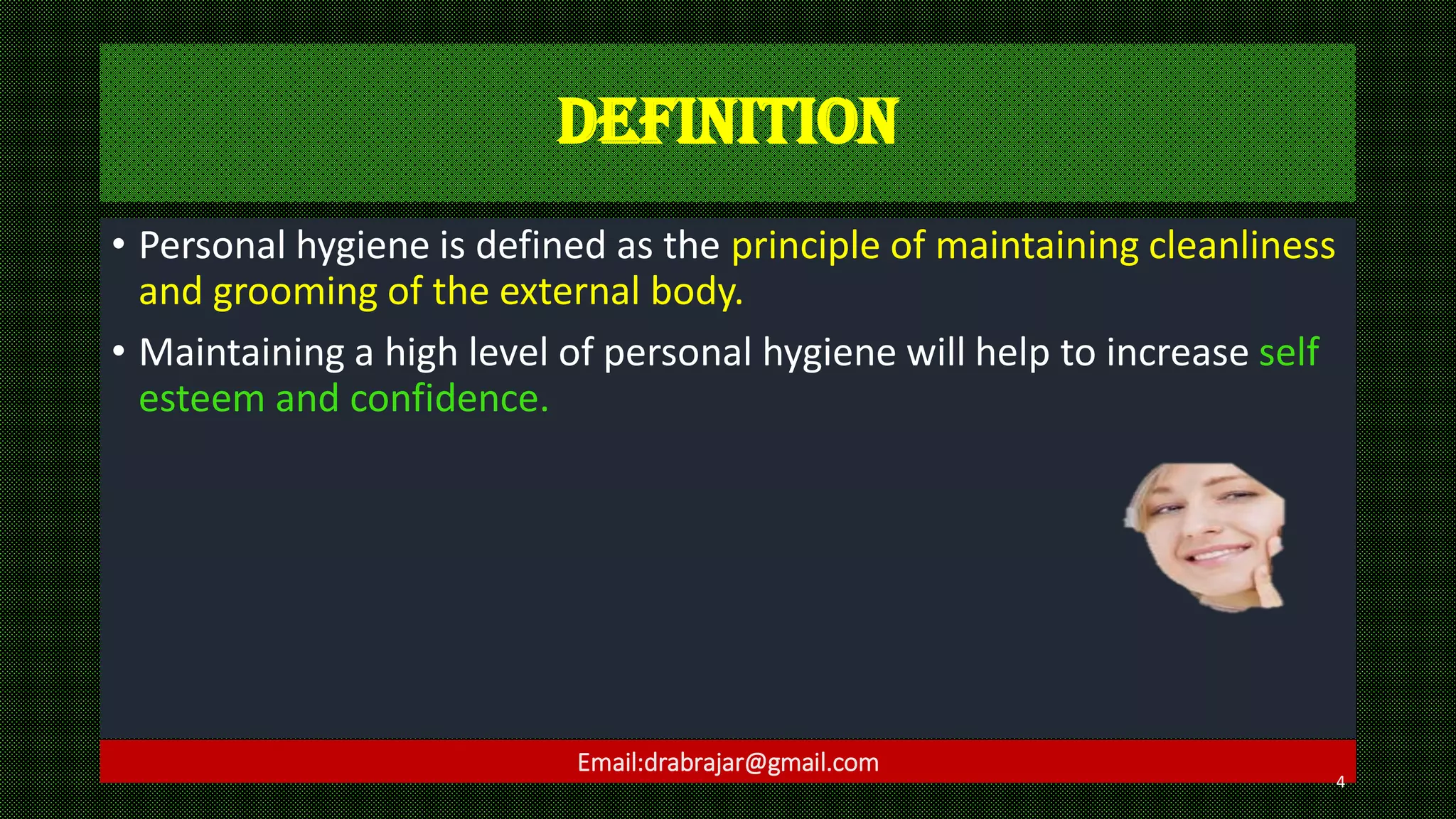 Personal Hygiene Lecture | PDF