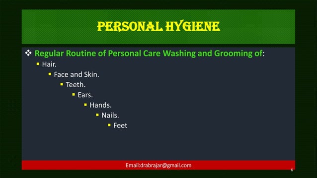 Personal Hygiene Lecture | PDF | Bath and Shower | Personal Care
