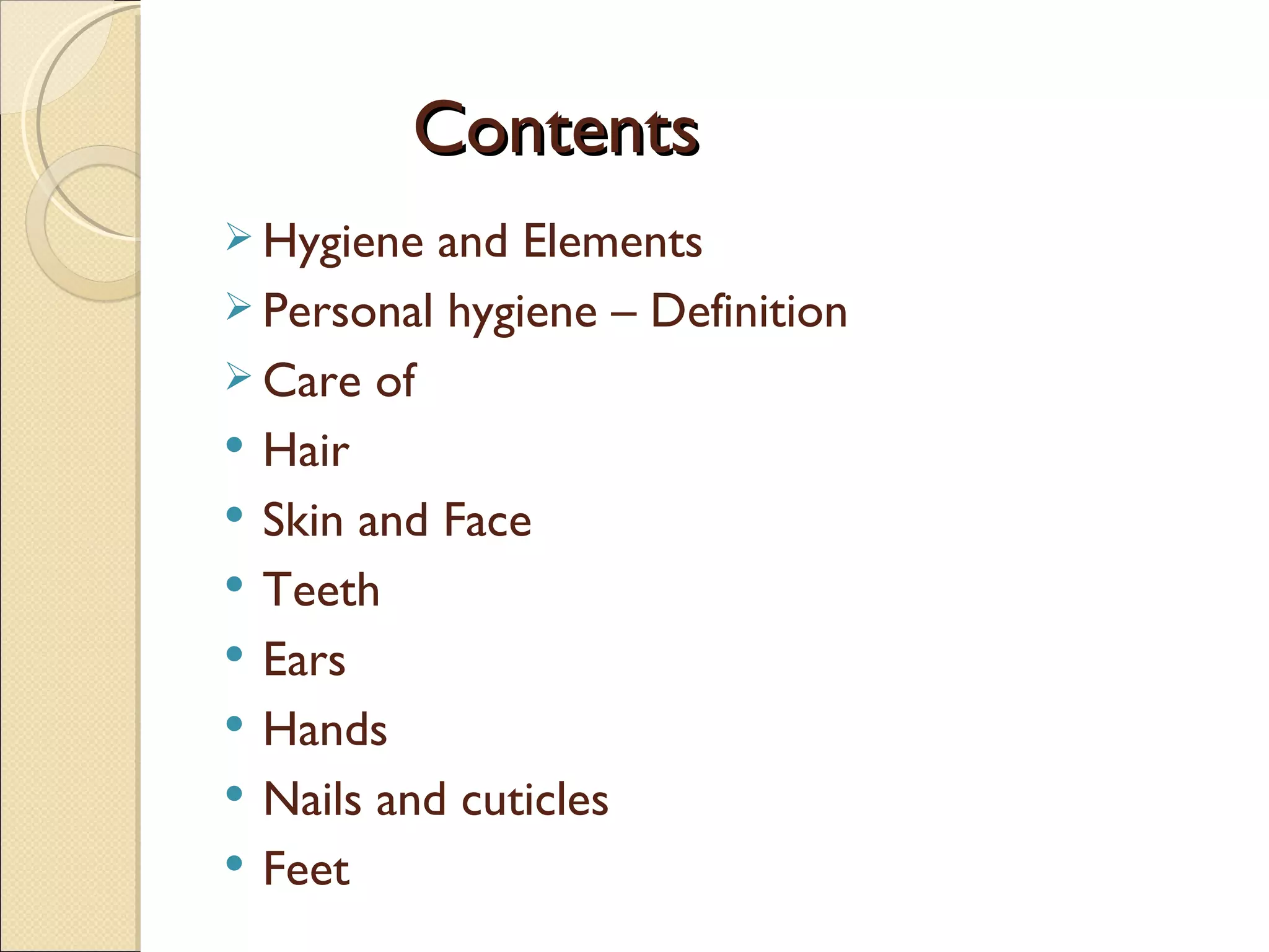 Personal hygiene | PPT