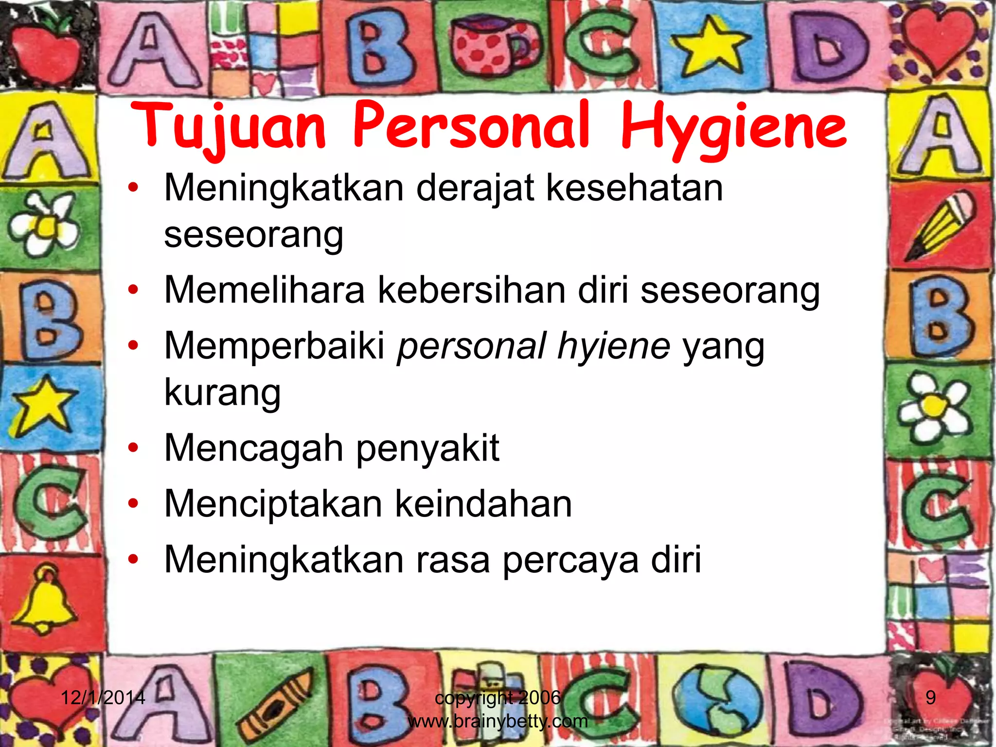 Personal hygiene | PPTX