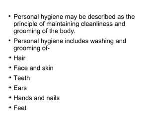 Personal hygiene | PPT