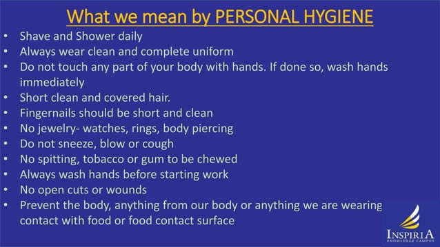 Personal Hygiene, Hospitality Management | PPTX | Bath and Shower ...