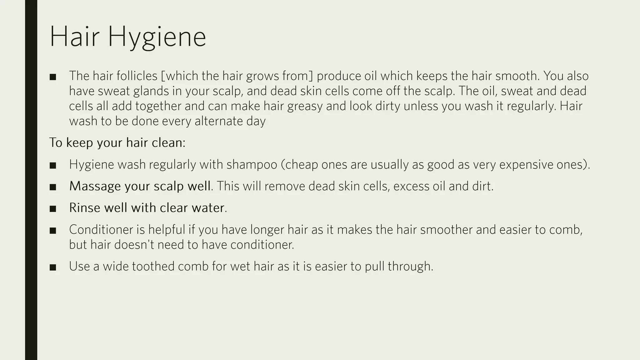 Personal hygiene | PDF | First Aid | Injuries