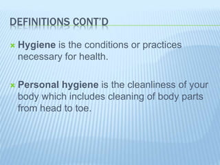 Personal hygiene | PPTX