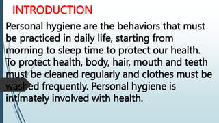 PERSONAL HYGIENE | PPTX