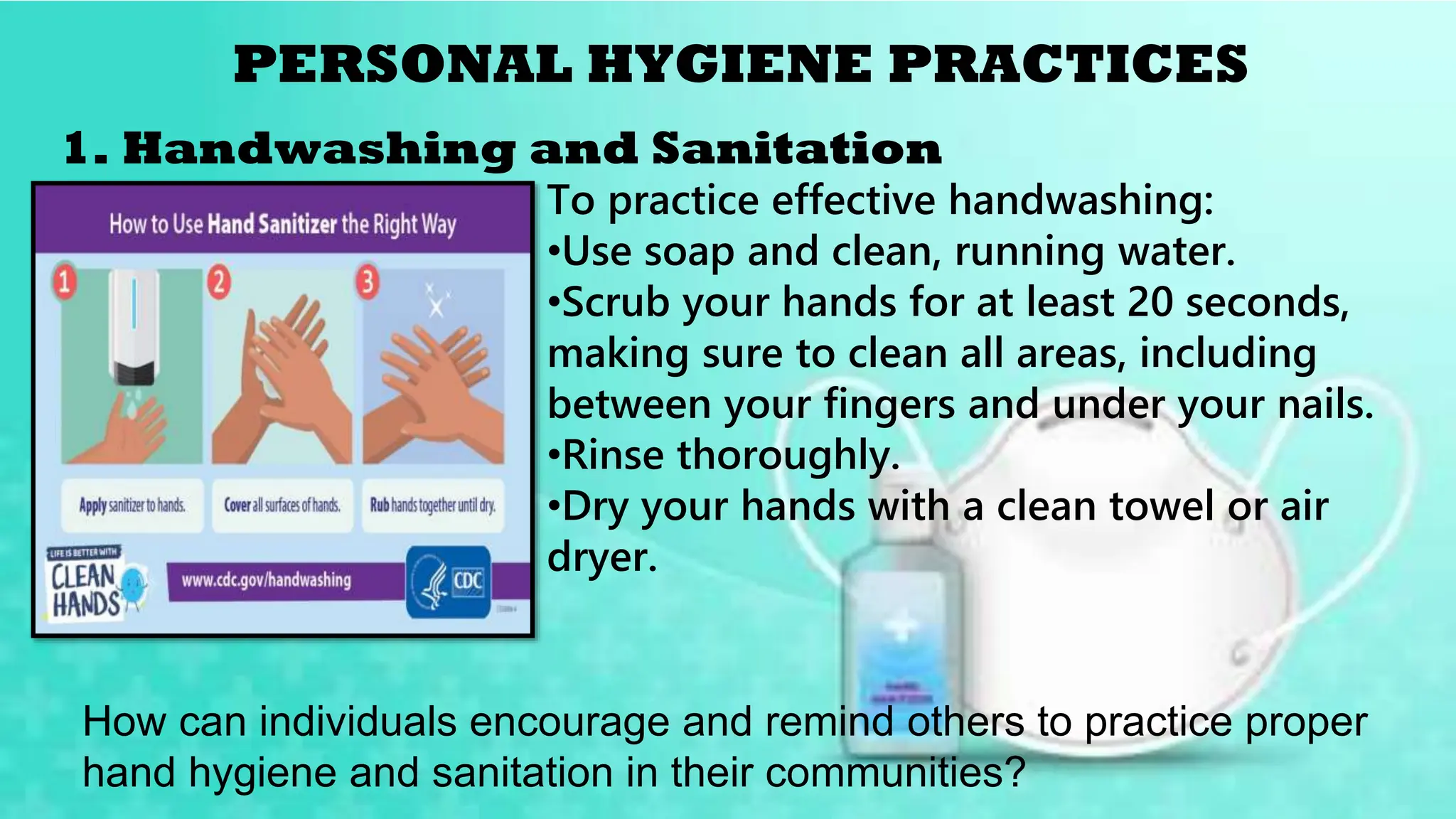 personal hygiene Powerpoint Presentation | PPTX | Cold and Flu ...