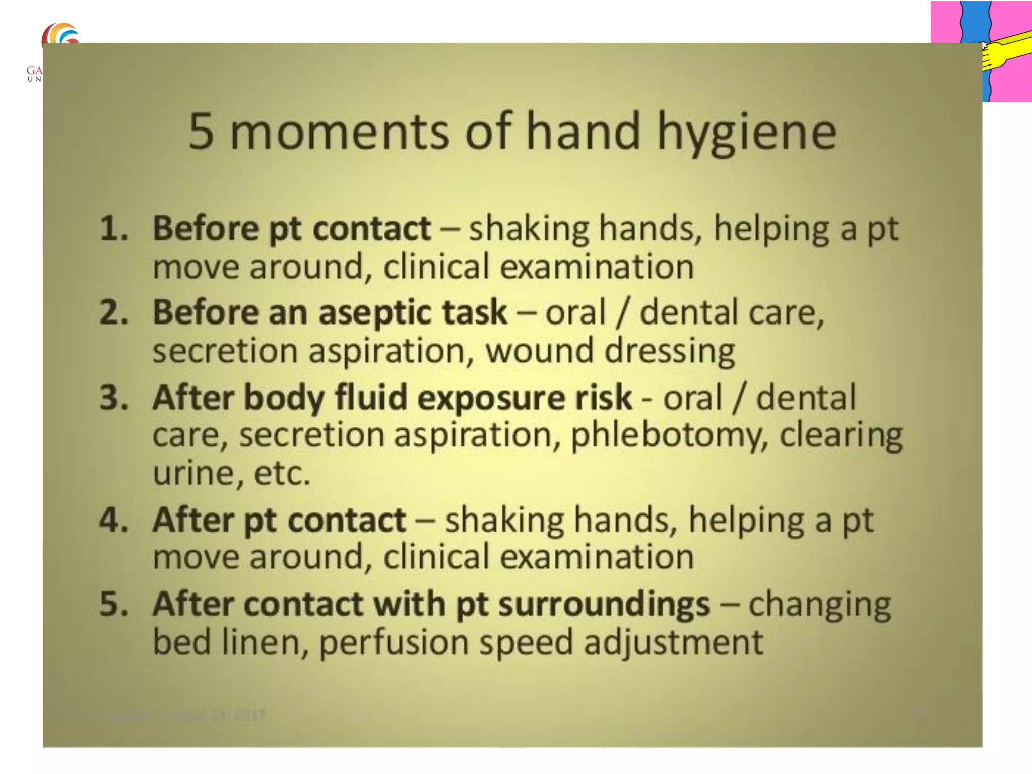 Personal hygiene and hand washing procedure | PDF