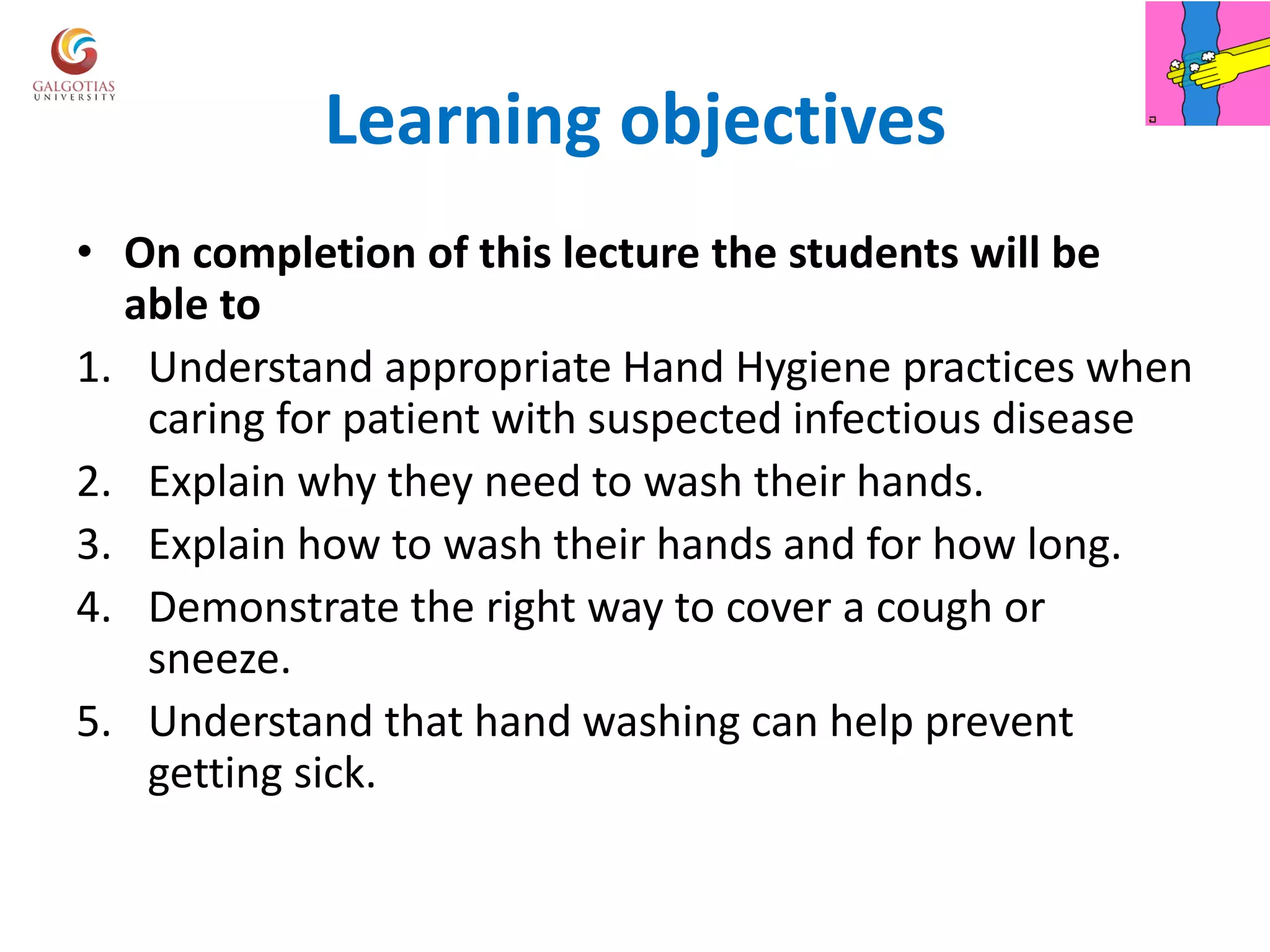 Personal hygiene and hand washing procedure | PDF