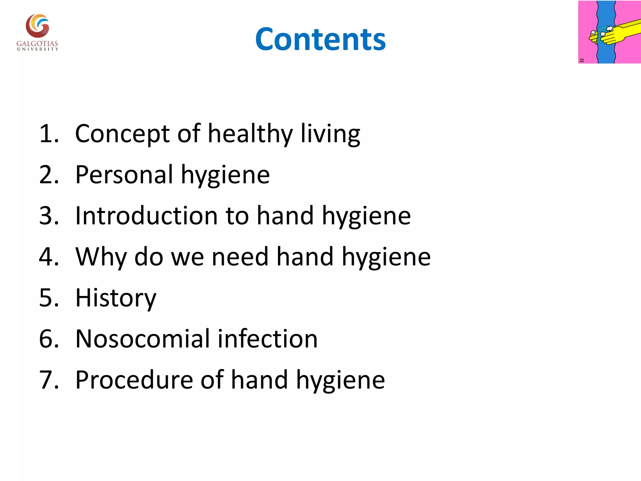 Personal hygiene and hand washing procedure | PDF
