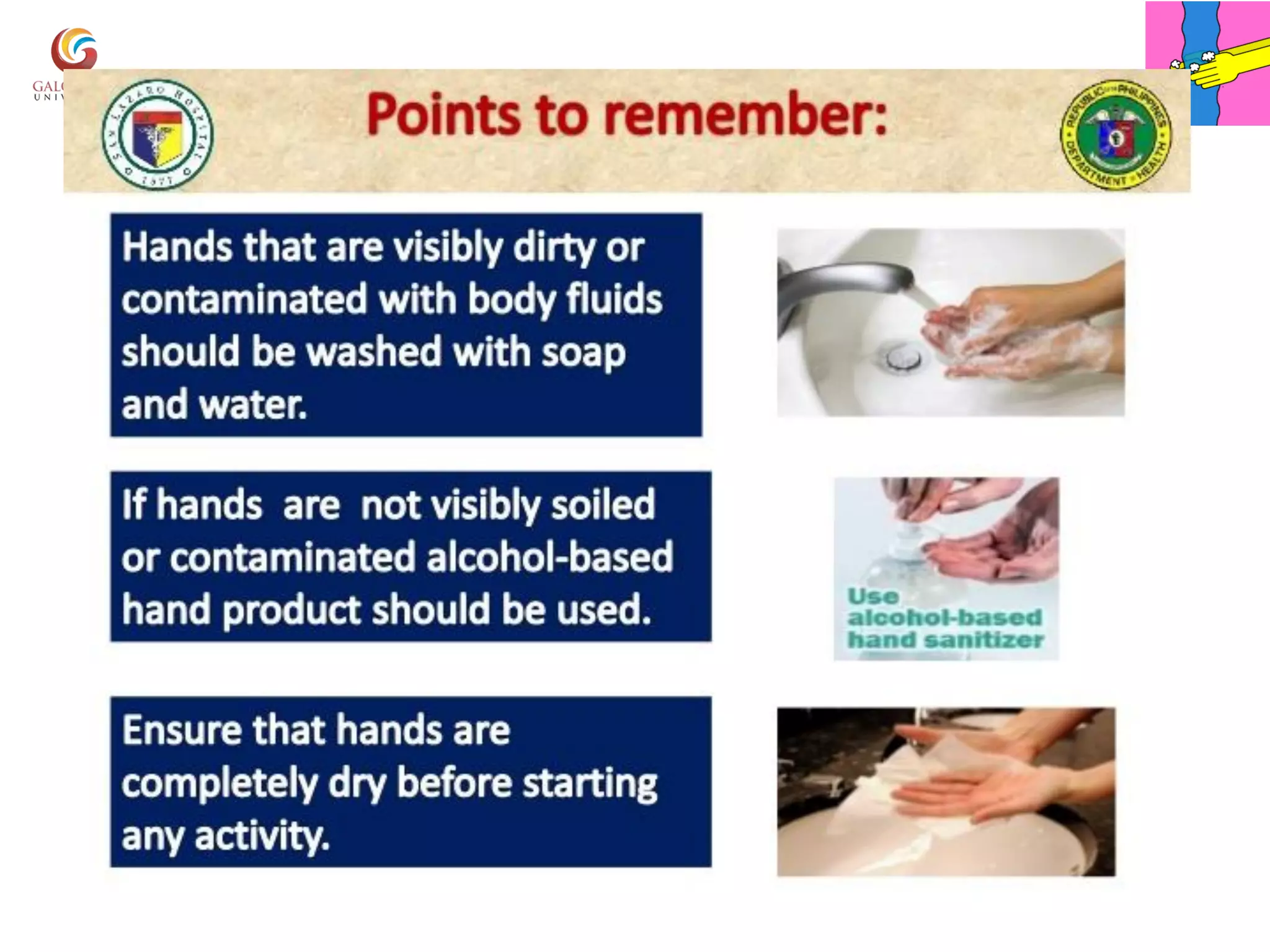 Personal hygiene and hand washing procedure | PDF