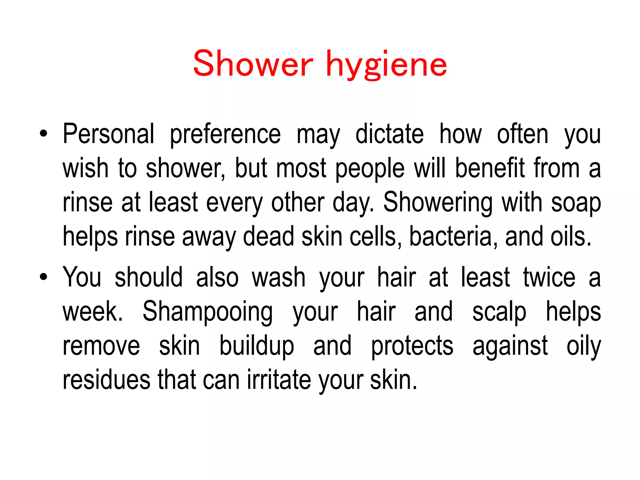 Personal hygiene and health | PPTX