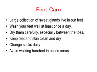 Personal hygiene and health | PPTX