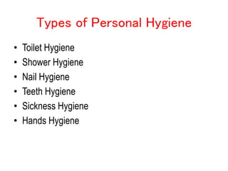 Personal hygiene and health | PPTX