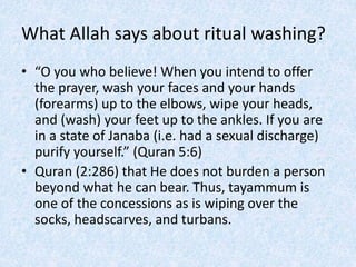 Personal hygiene as per islamic rule | PPT