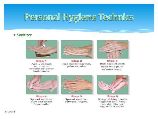Personal hygiene F &B | PPTX