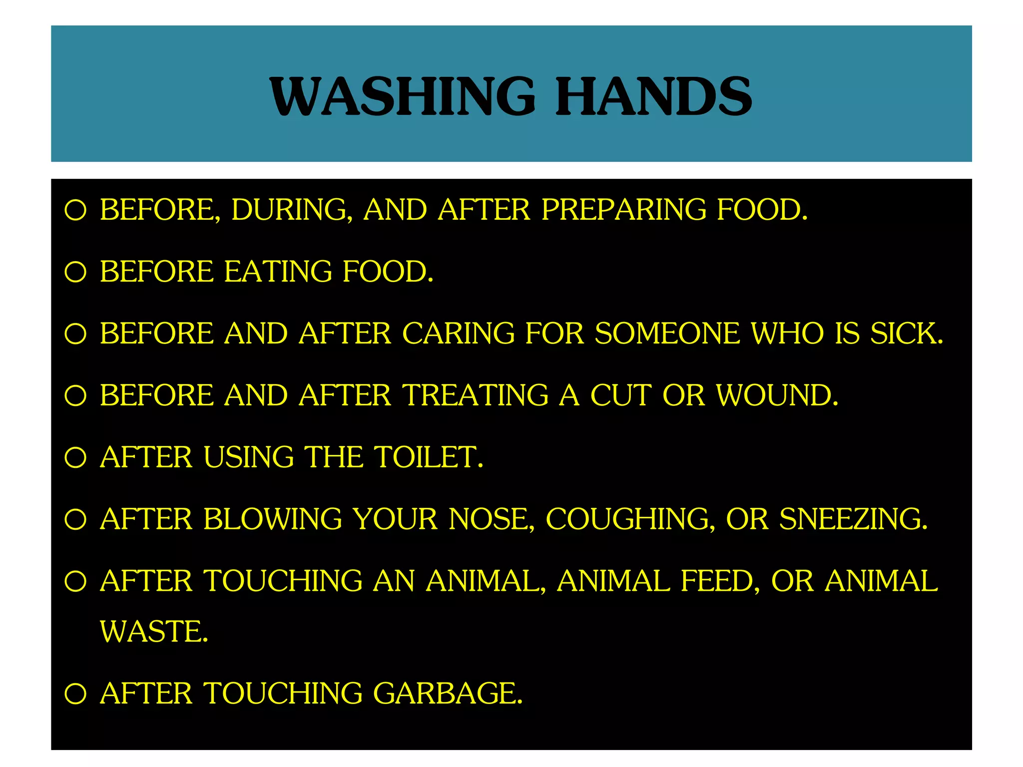 Personal hygiene for kids | PPTX
