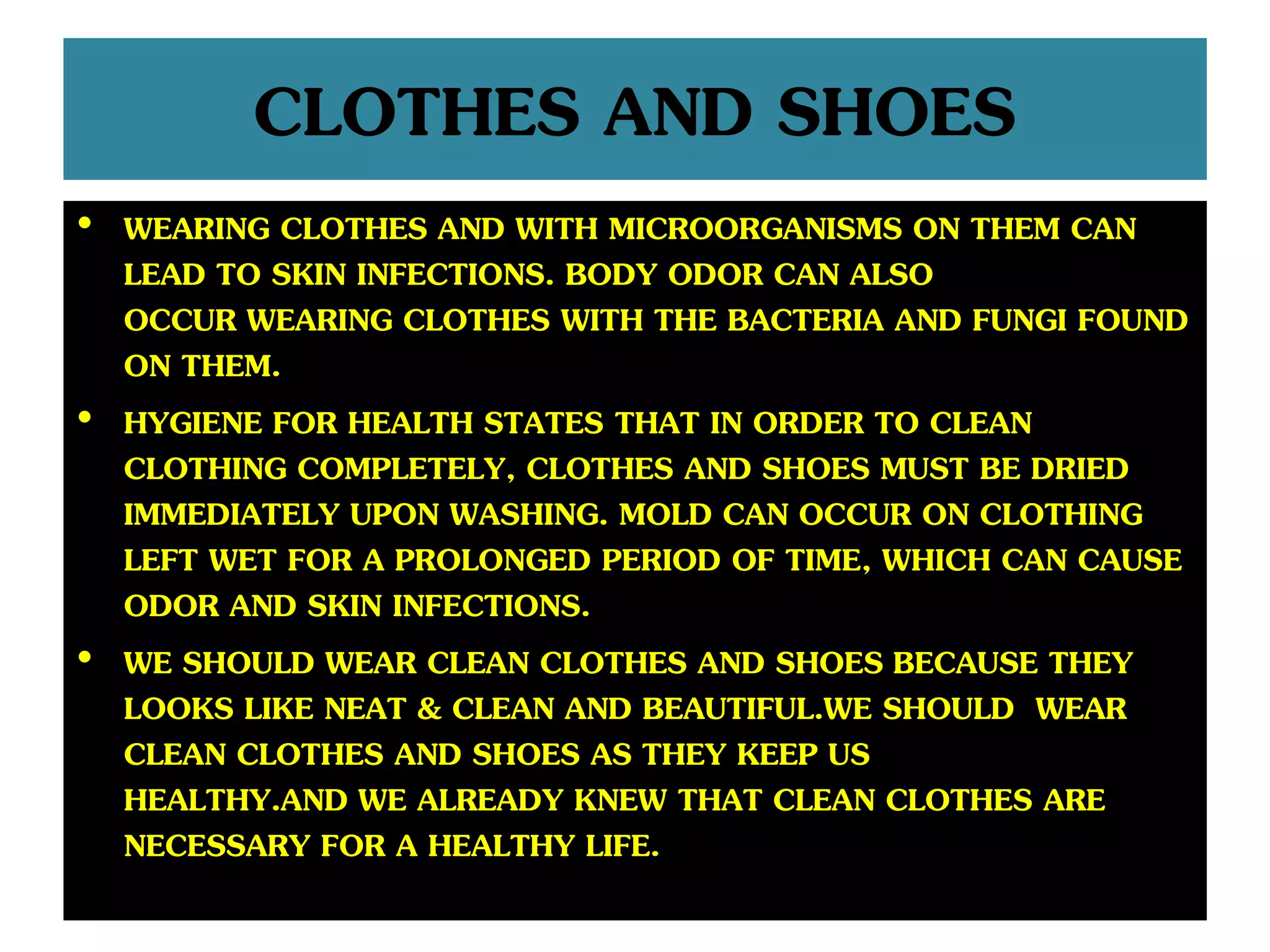 Personal hygiene for kids | PPTX