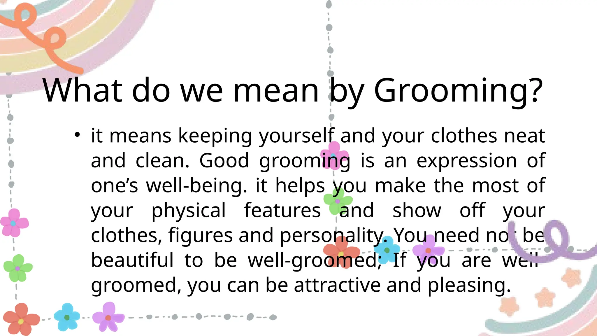 Personal Hygiene & Good Grooming.powerpoint | PPTX