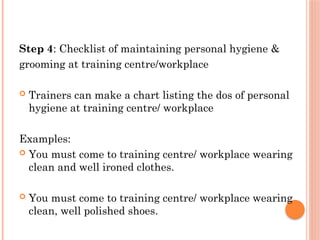 Personal Hygiene grooming and there pptx | PPT