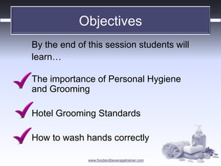 Health and Safety - Personal Hygiene & Grooming | PDF