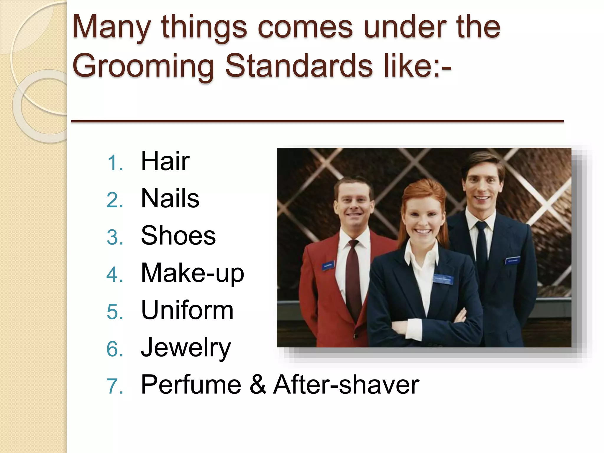 Personal Hygiene Grooming Standers Of Hotel Industry Pptx
