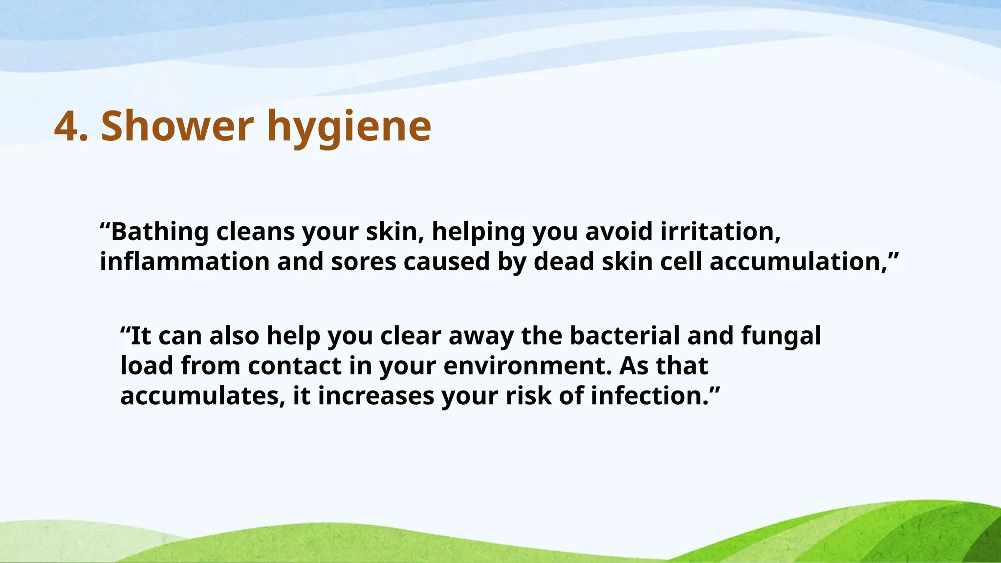 PERSONAL HYGIENE HABITS and the steps to be followed pptx | PPTX