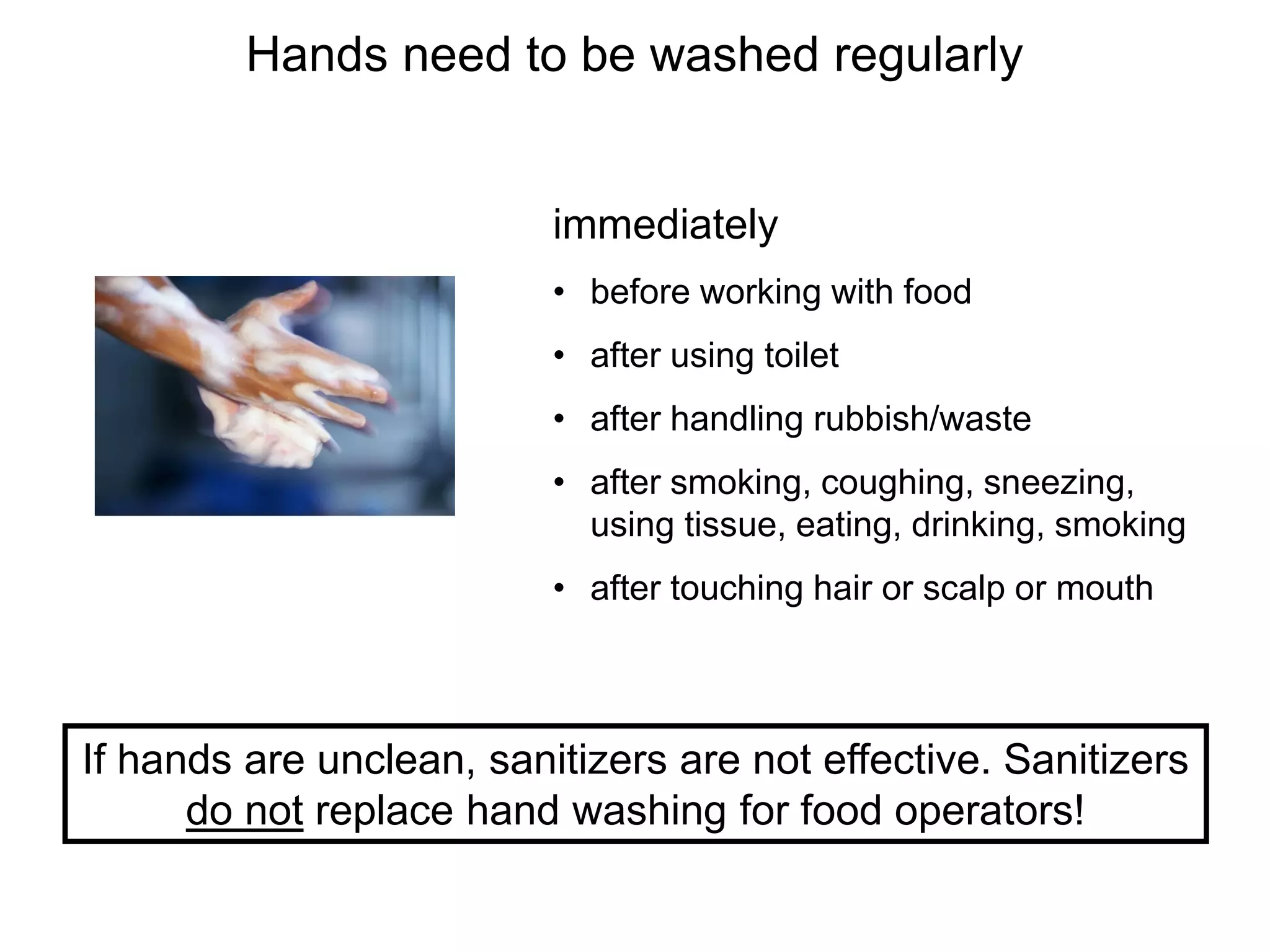 Personal Hygiene in Food Production | PDF