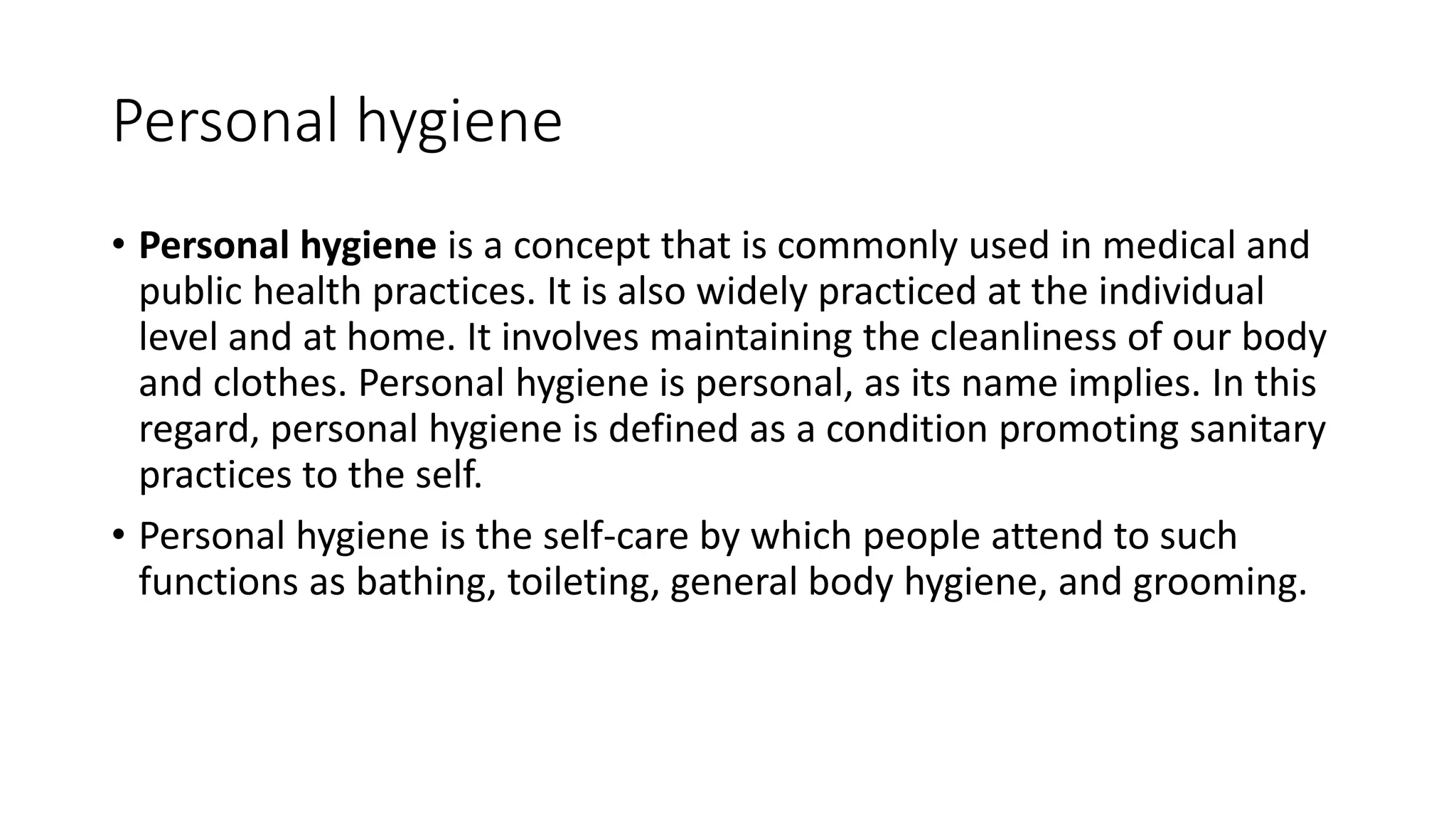 Personal hygiene,presn.pptx