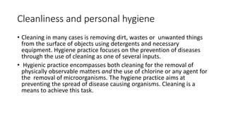 Personal hygiene,presn.pptx | Skin and Dermatology | Diseases and ...