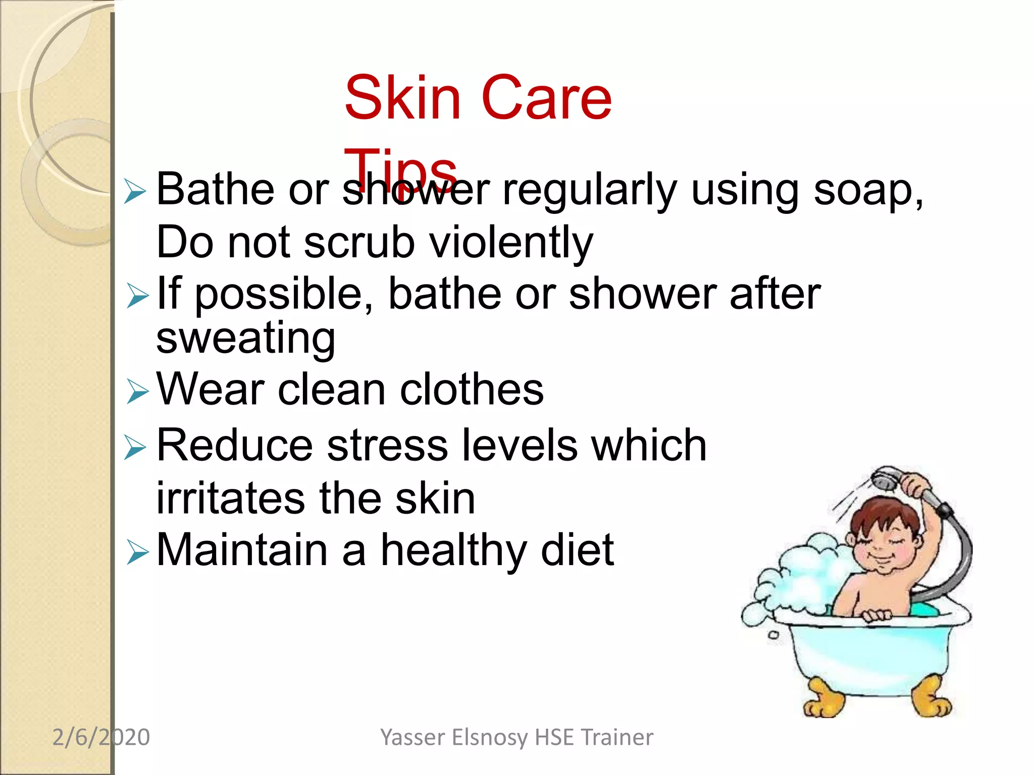 Personal hygiene- short | PPTX | Bath and Shower | Personal Care