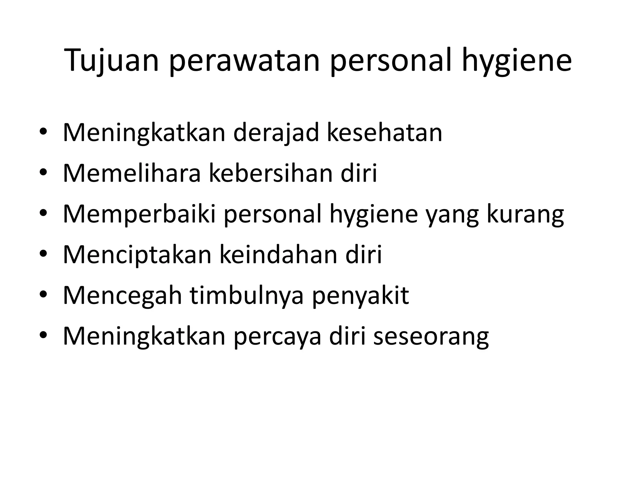 Personal hygine | PPTX